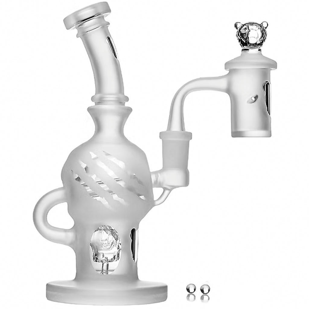 7" Sandblasted Sphere Rig, by Bear Quartz – BKRY Inc.