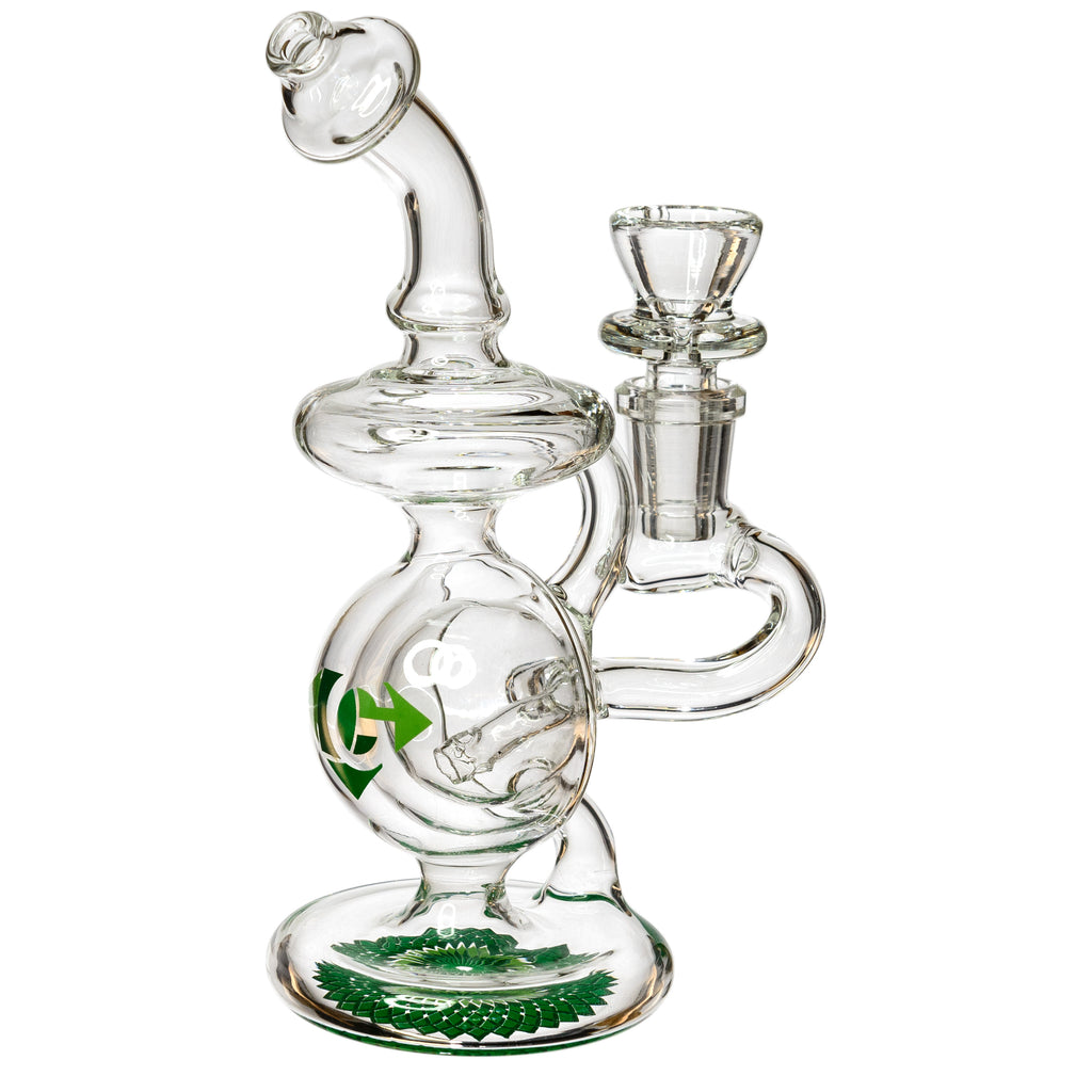 7" Orb Recycler Rig, by Diamond Glass (free banger included) – BKRY Inc.