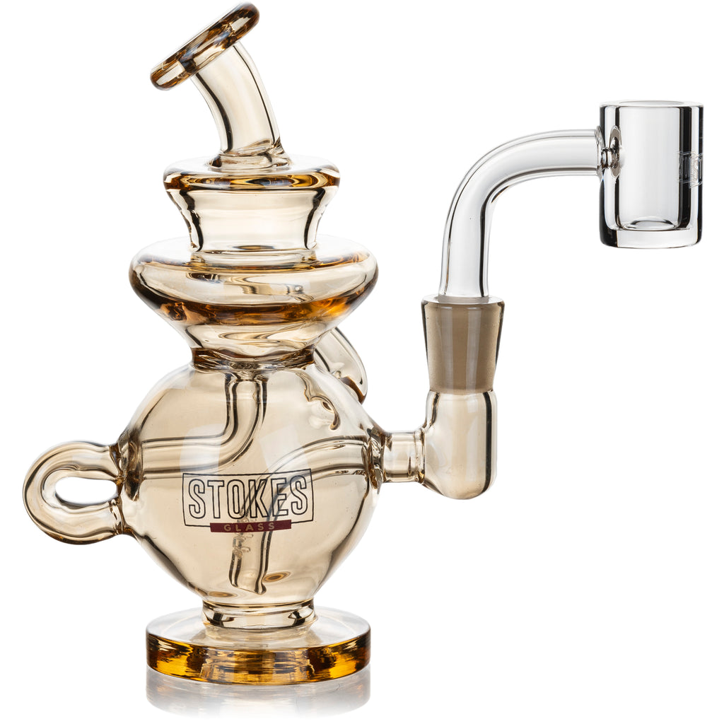 5.5" Saturn Dab Rig, by Stokes Glass (free banger included) – BKRY Inc.