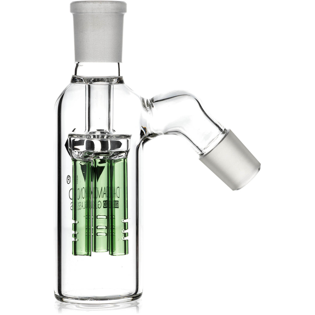 Ash Catcher w/ 18mm Joint, 45˚ Angle 3 Arm Tree Perc, by Diamond Glass ...