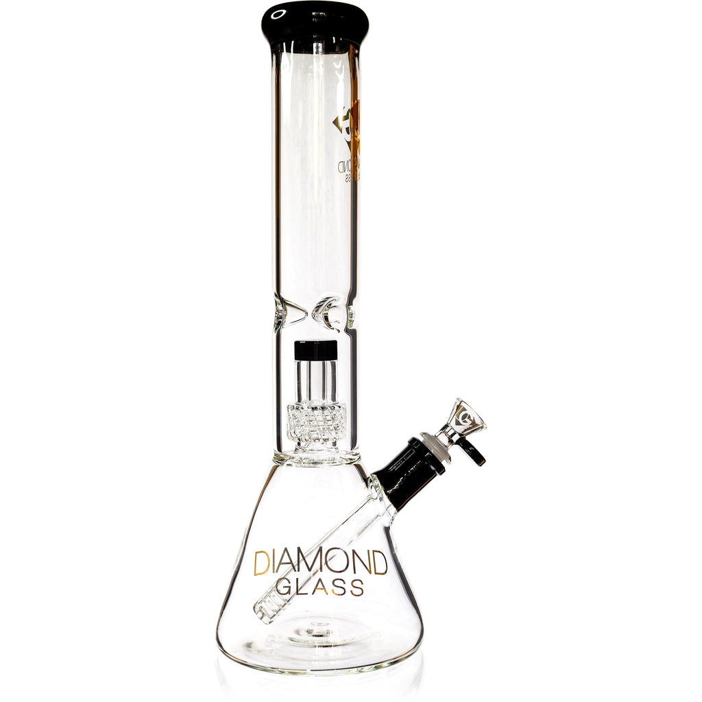 14" Beaker Bong w/ Matrix UFO Perc, by Diamond Glass – BKRY Inc.