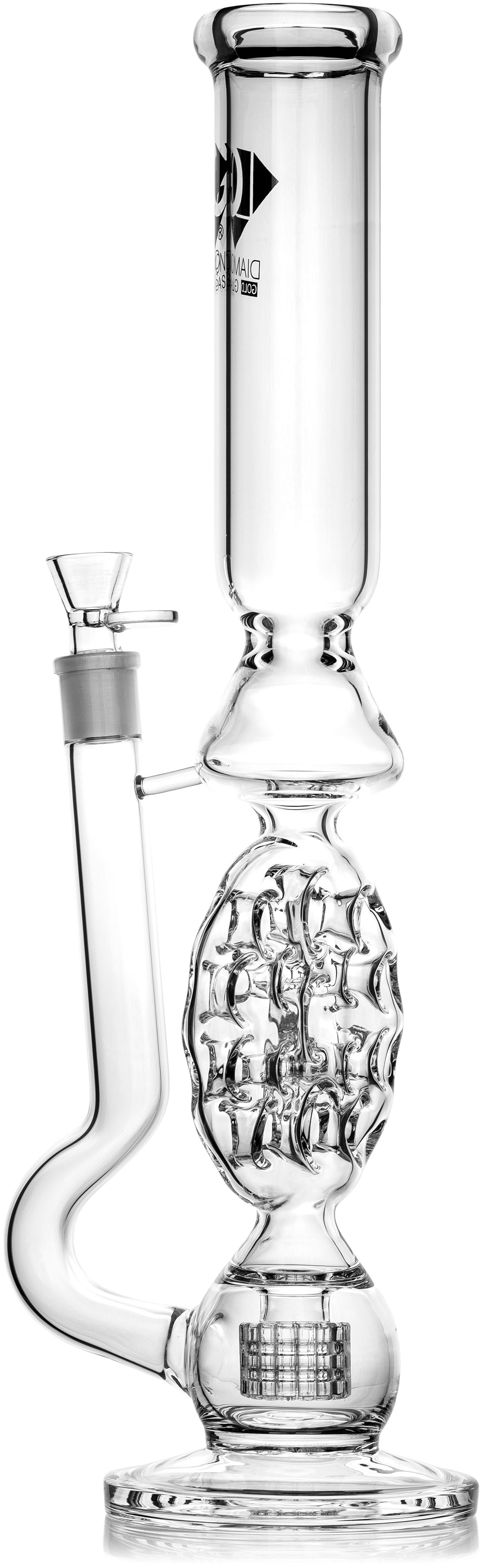 18" Swiss Perc Bong, by Diamond Glass – BKRY Inc.