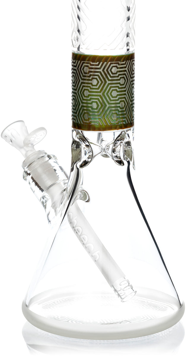 17" Etched Sandblasted Beaker Bong, by Cheech Glass – BKRY Inc.